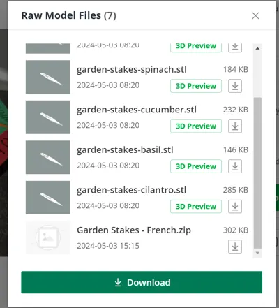 Garden Stakes (English, French, and German) by Mack Stuff MakerWorld: Download Free 3D Models