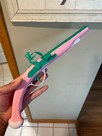 Flintlock Pistol - Free 3D Print Model - MakerWorld
