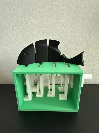 Fish Automaton - V2 - Free 3D Print Model - MakerWorld