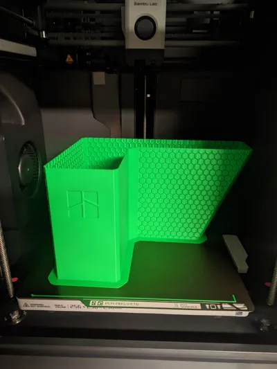 Bambu Lab Purge Poop Bucket Super Slim Narrow with Hexagon Pattern ...