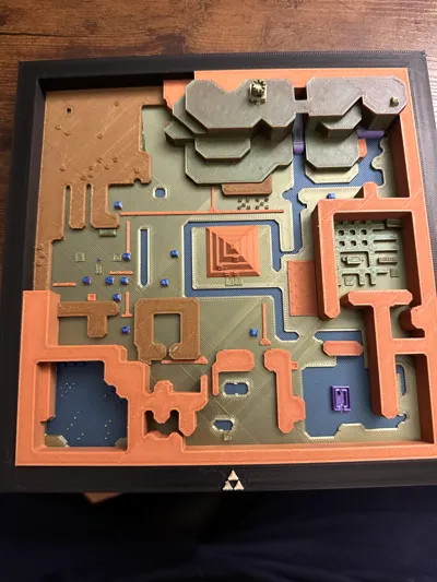 Zelda A Link To The Past Map - Dark World by Fletch MakerWorld ...