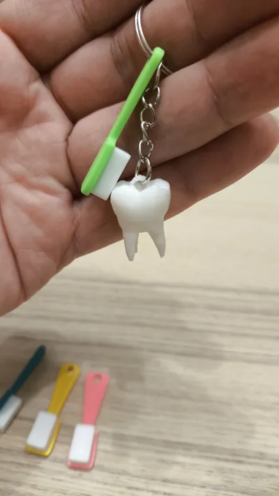 Tooth Keychain Remixed by Wolfie MakerWorld: Download Free 3D Models