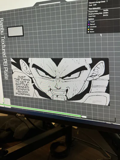 Vegeta Manga Panel / Dragon Ball Z / / Wall Art / by 3D Prints This ...