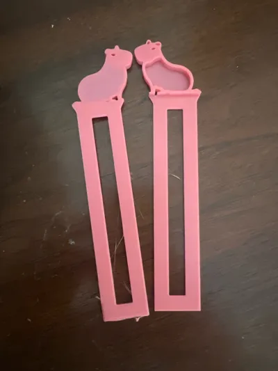 Capybara book mark - Free 3D Print Model - MakerWorld