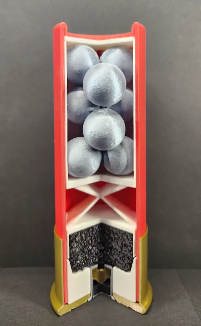 12 Gauge Slug, Shotgun Shell Cut Away Model by Johnny No. 5 - MakerWorld