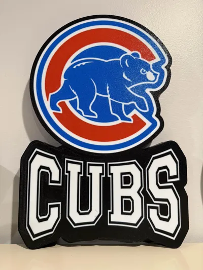 Chicago Cubs Lightbox LED Lamp by braga3dprint MakerWorld: Download ...