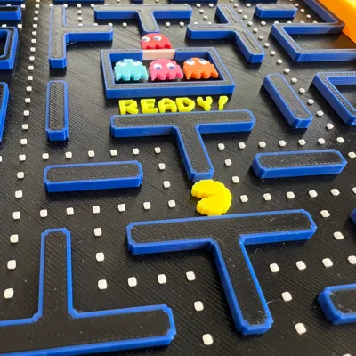 Pac-Man Level 1 by Fletch MakerWorld: Download Free 3D Models