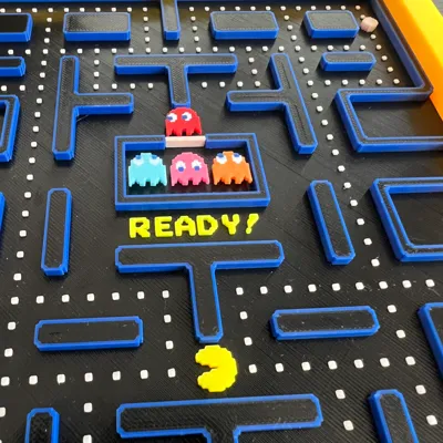Pac-Man Level 1 by Fletch MakerWorld: Download Free 3D Models