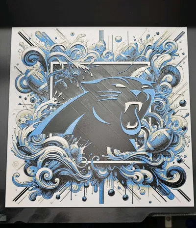 Carolina Panthers - NFL Hueforge by Canadian Gamer MakerWorld: Download ...