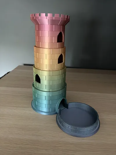 Collapsible dice tower by Poli27 - MakerWorld