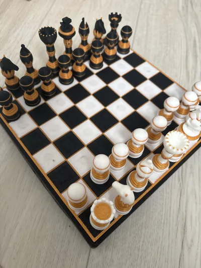 Chess Set (pocket size profile)(magnetic optional) by iBrawn3D ...