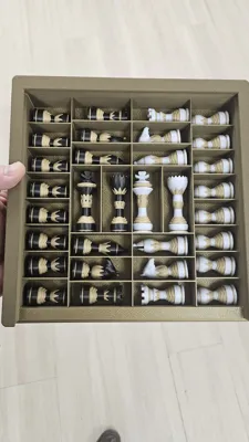 Chess Set (pocket size profile)(magnetic optional) - Free 3D Print ...