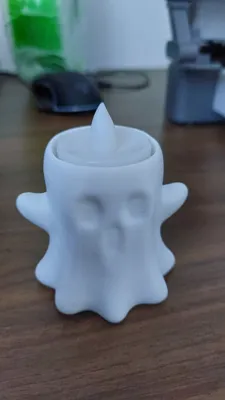 Cursed Candle - Halloween Ghost (Tealight Holder) by marleo - MakerWorld