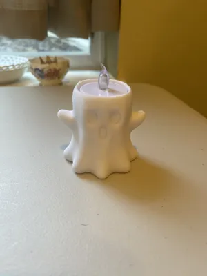 Cursed Candle - Halloween Ghost (Tealight Holder) by marleo - MakerWorld