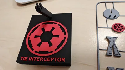 Tie Interceptor kit card Star wars by angrelouMakerWorld: Download Free ...