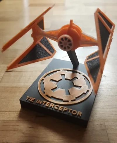 Tie Interceptor kit card Star wars by angrelouMakerWorld: Download Free ...