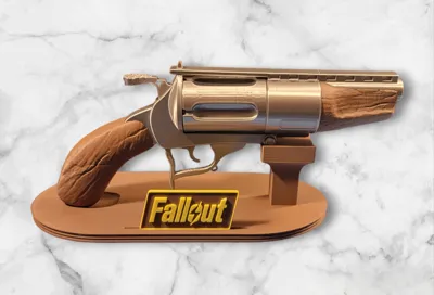 Fallout Show Ghoul Revolver Stand Remixed by Acheituno MakerWorld ...