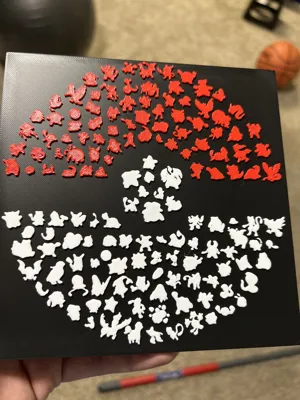 Gen 1 Pokeball Who's that Pokémon Frame by ramorimdias MakerWorld ...