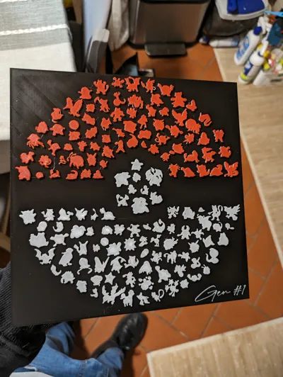 Gen 1 Pokeball Who's that Pokémon Frame by ramorimdias MakerWorld ...