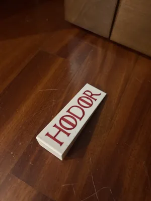 HODOR Door Stop (Game of Thrones) - Free 3D Print Model - MakerWorld