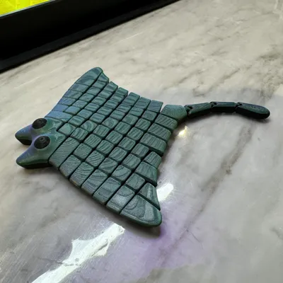 cute flexi manta ray - adorable manta ray by MingGY MakerWorld ...