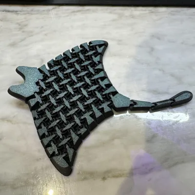 cute flexi manta ray - adorable manta ray by MingGY MakerWorld ...