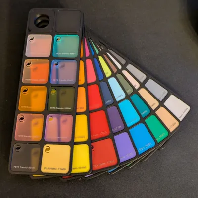 Modular Color Fan Hinge - Swatch Board Display - Free 3D Print Model ...