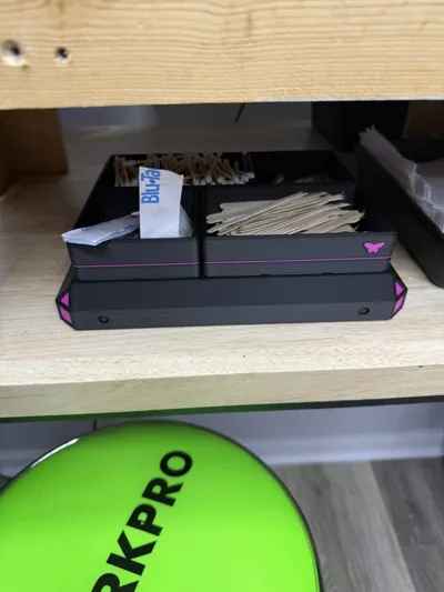 Gridfinity 2x3 Bin Aesthetic Black&Gold by Custom Kas MakerWorld: Download Free 3D Models