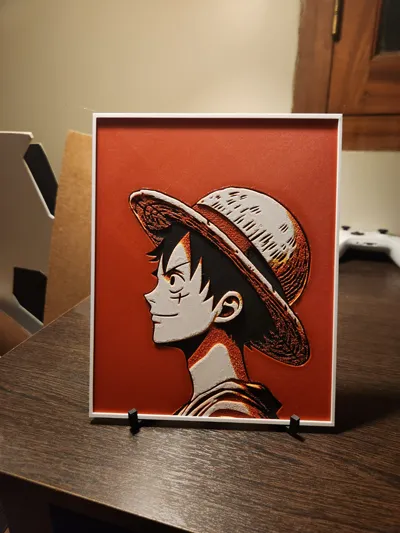 Hueforge - One Piece - Luffy Side View by Cloudy Nostalgia MakerWorld ...