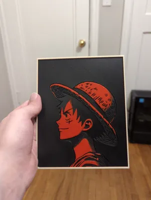 Hueforge - One Piece - Luffy Side View by Cloudy Nostalgia MakerWorld ...