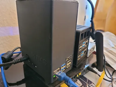 Raspberry Pi 5 Four Bay NAS by mklements MakerWorld: Download Free 3D ...