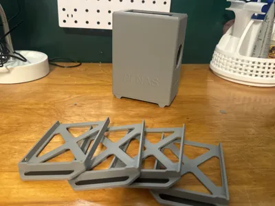 Raspberry Pi 5 Four Bay NAS by mklements - MakerWorld