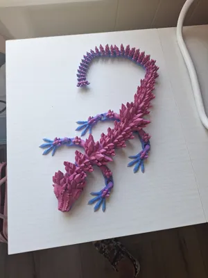 Crystal Articulated Dragon - Free 3D Print Model - MakerWorld