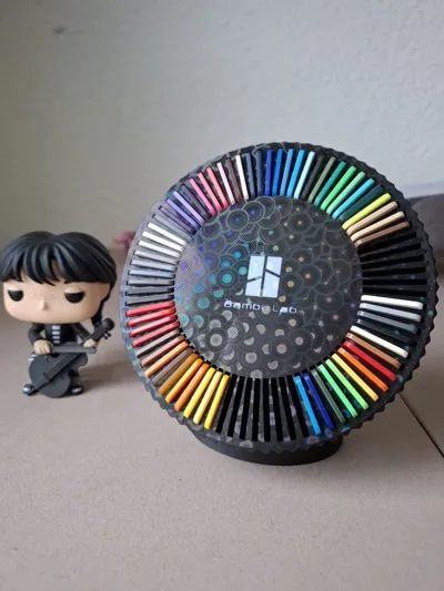 Bambu Filament Swatch Rotating Organizer Remixed by 二狗不是狗 MakerWorld ...