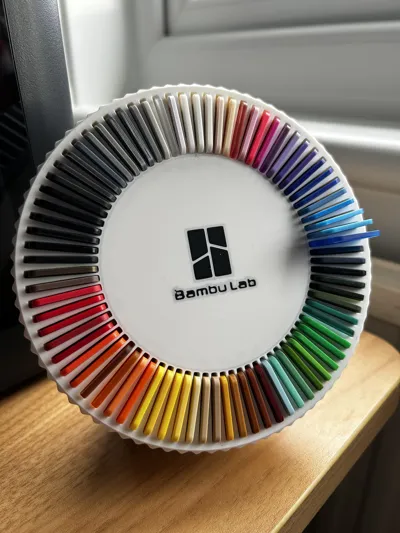 Bambu Filament Swatch Rotating Organizer Remixed by 二狗不是狗 MakerWorld ...