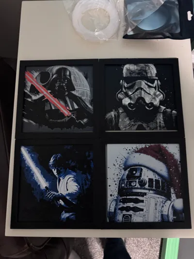 Parametric Interlocking Hueforge Frames by spotkenyonMakerWorld ...