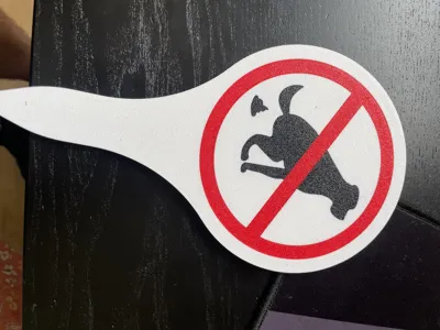 Affiche "Pas de Crottes de Chien" par Augustas MakerWorld : Téléchargez ...