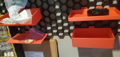 Set of various Shelves for HSW Honeycomb Wall by warlogh - MakerWorld