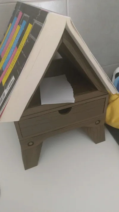 The Book House - Modular Book Holder and drawers - Free 3D Print Model ...