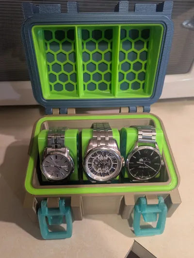 Gridfinity 3x2 Watch Case (12U) - Free 3D Print Model - MakerWorld