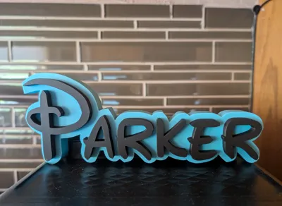 Disney Art name plate font by Dani_SHK - MakerWorld