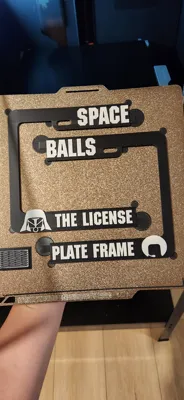 Spaceballs - The License Plate Frame, 2 pieces Remixed by kirkg ...