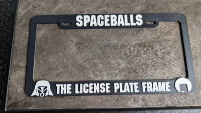 Spaceballs - The License Plate Frame, 2 pieces Remixed by kirkg ...