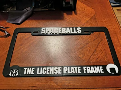 Spaceballs - The License Plate Frame, 2 pieces Remixed by kirkg ...