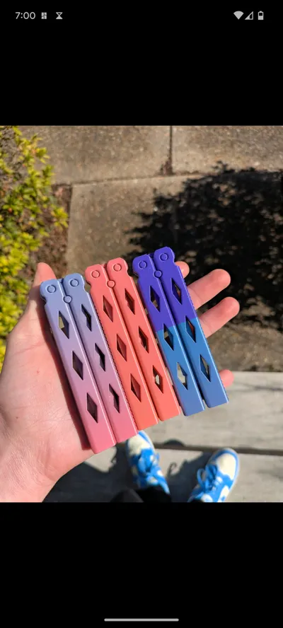 Fidget Butterfly Knife - Free 3D Print Model - MakerWorld