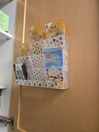 Baking pouch ingredients kitchen shelf organizer - Free 3D Print Model ...