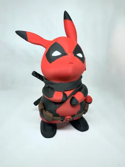 4 Color Pikachu/Deadpool, AKA PikaPool, DeadChu Remixed by ...