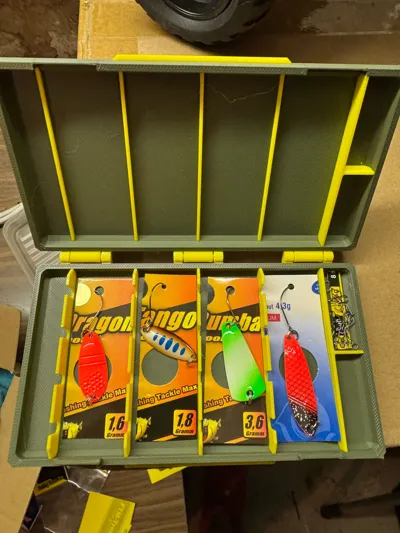 Compact Fishing Tackle Box - Free 3D Print Model - MakerWorld