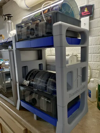 Bambu Lab AMS/AMS 2 Pro - Dual/Quad/Multi Shelf by Piddey MakerWorld ...