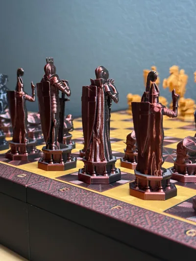 Wizard chess board and box Magnetized by Meyerhouse MakerWorld ...